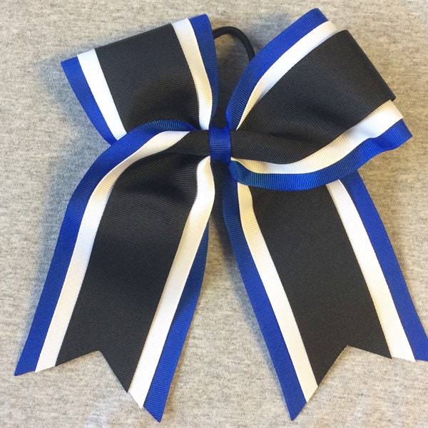 Royal Blue and Black Bow Tie - Etsy