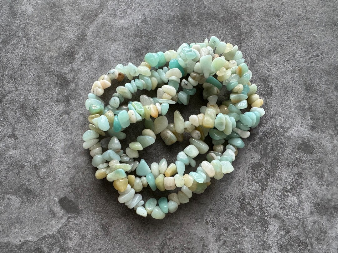 Amazonite Gemstone Chip Beads 5x8mm - Etsy