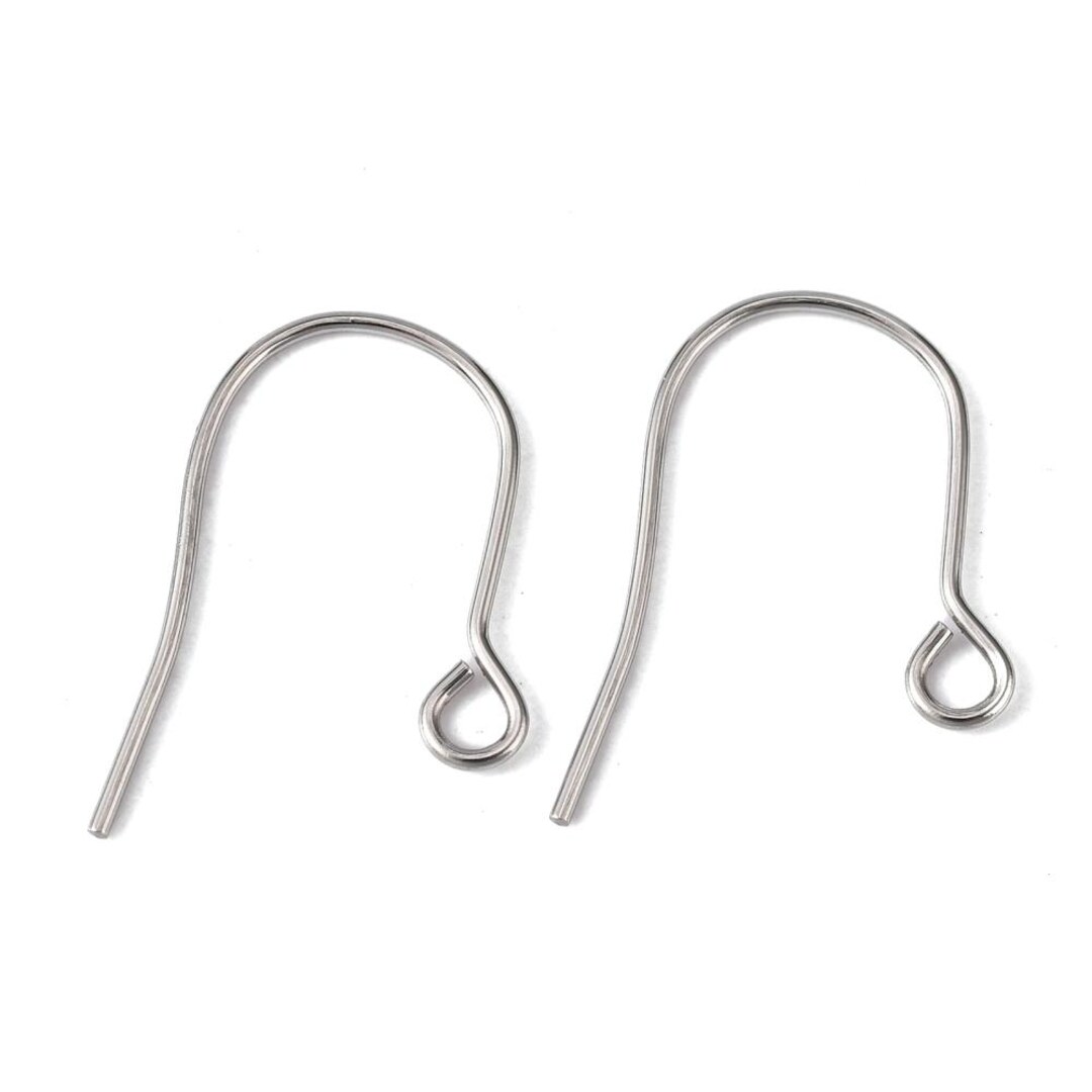 Stainless Steel Ear Wire for Jewellery Making (25 Pairs) - Etsy