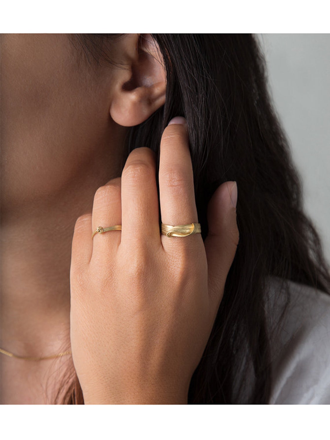 Rowan Gold Ring Art Nouveau Ring. Beautiful and Elegant. the | Etsy UK
