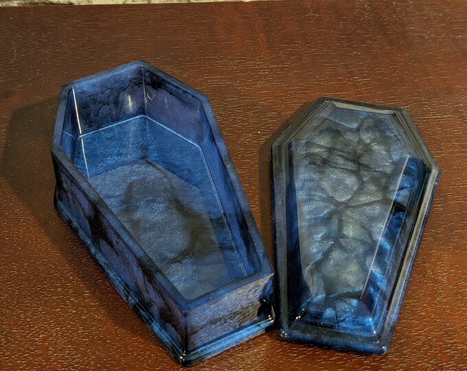 Resin Coffin Box | Resin Box | Coffin Box | Stash Box | Stash | Jewelry ...