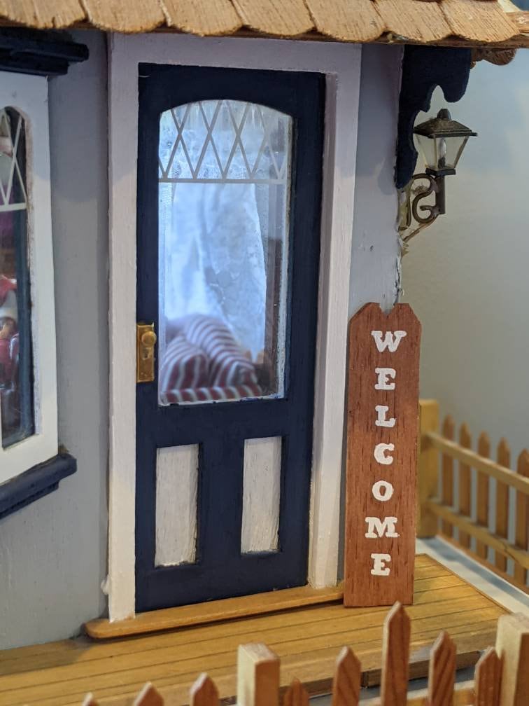 Miniature Welcome Sign Wooden Welcome Sign Fence Post Sign | Etsy