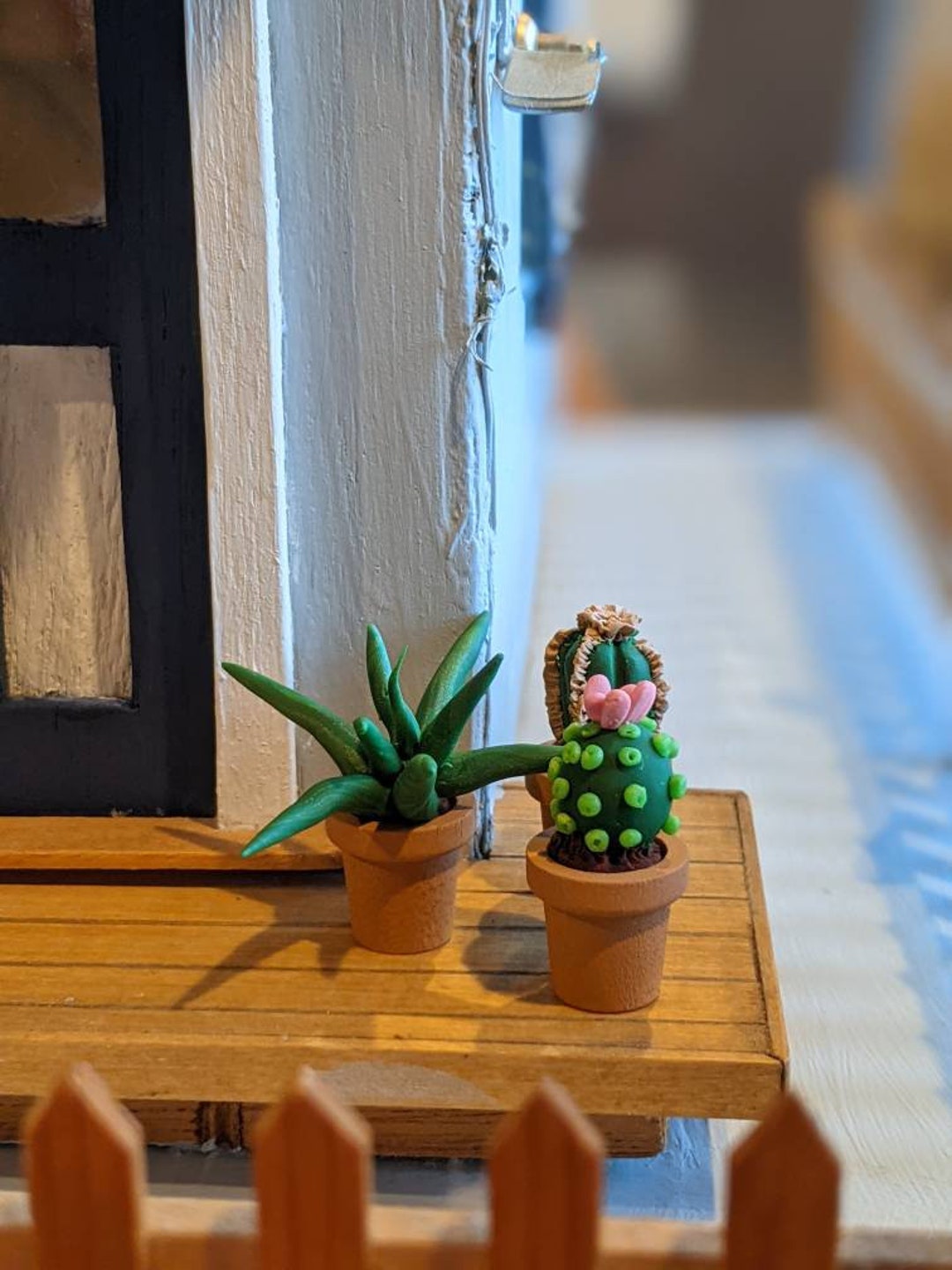 Clay Cacti Set for Dollhouse | Miniature Cactus | Clay Succulents ...