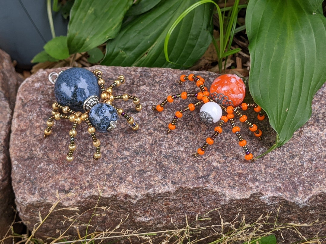 Large Beaded Spider | Beaded Bug | Fake Spider | Pretty Spider | Beaded ...