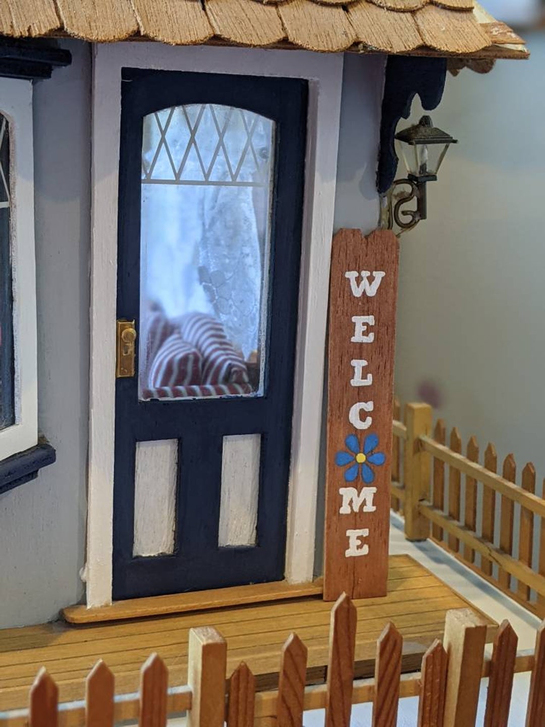 Miniature Welcome Sign | Wooden Welcome Sign | Fence Post Sign | Fence ...