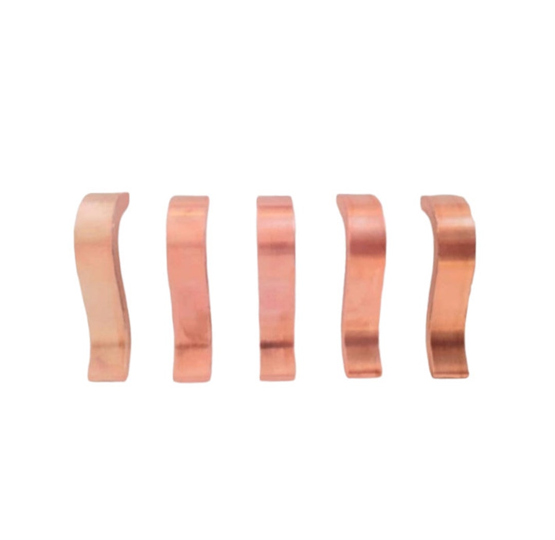 MCM Mid Century Vintage Copper Handles Hardware Furniture Pulls Set of ...