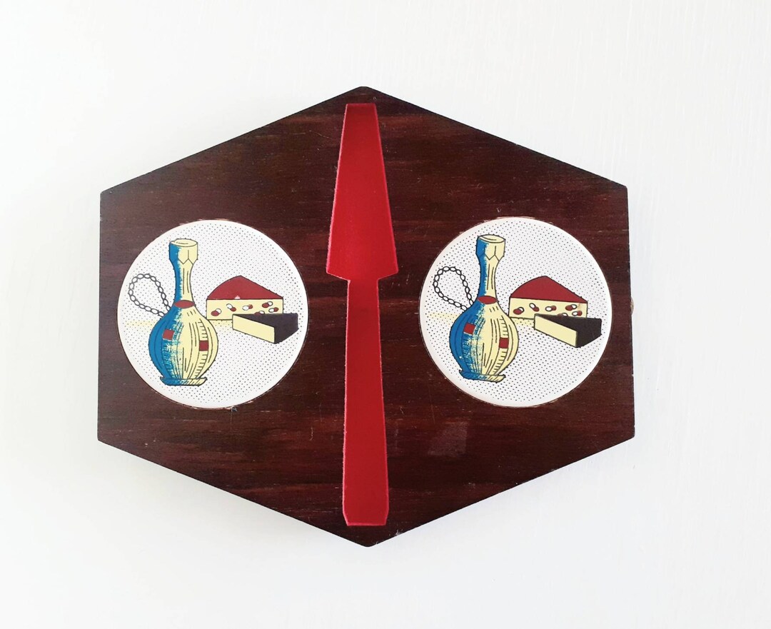 MCM Mid Century Vintage Tile and Wood Cheese Cutting Board - Etsy