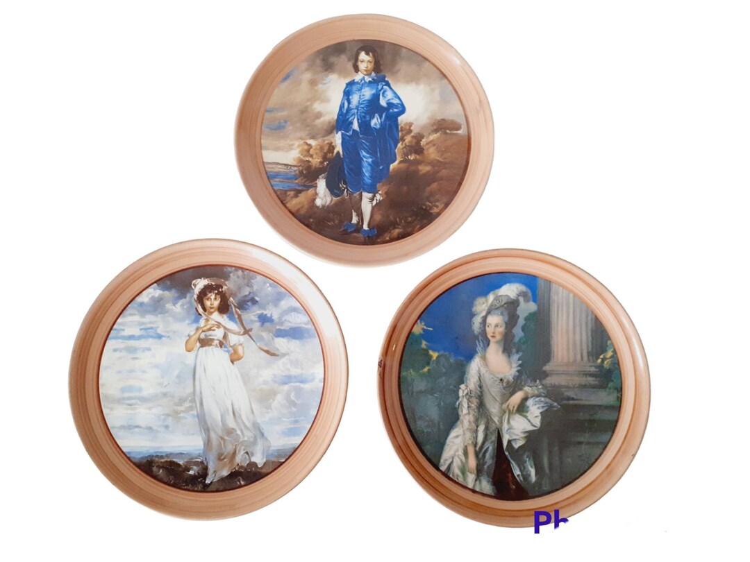 Vintage Victorian Style Ceramic Decorative Dishes Plates Set of 3 - Etsy