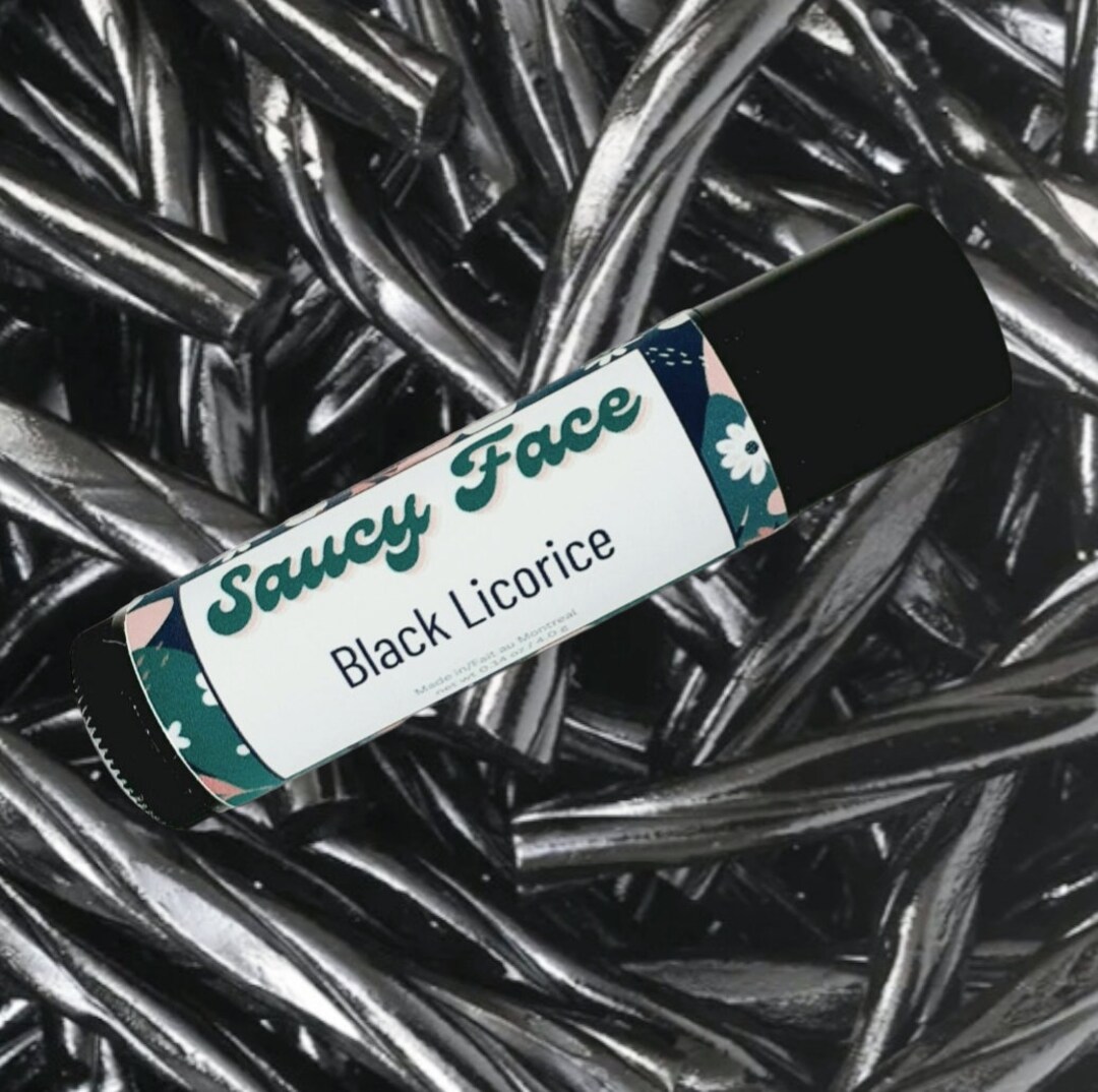 Saucy Face BLACK LICORICE Lip Balm Lip Gloss - Etsy