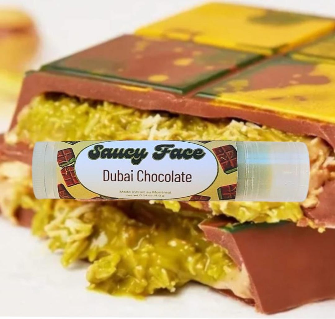 Saucy Face DUBAI CHOCOLATE Tinted Lip Balm - Etsy