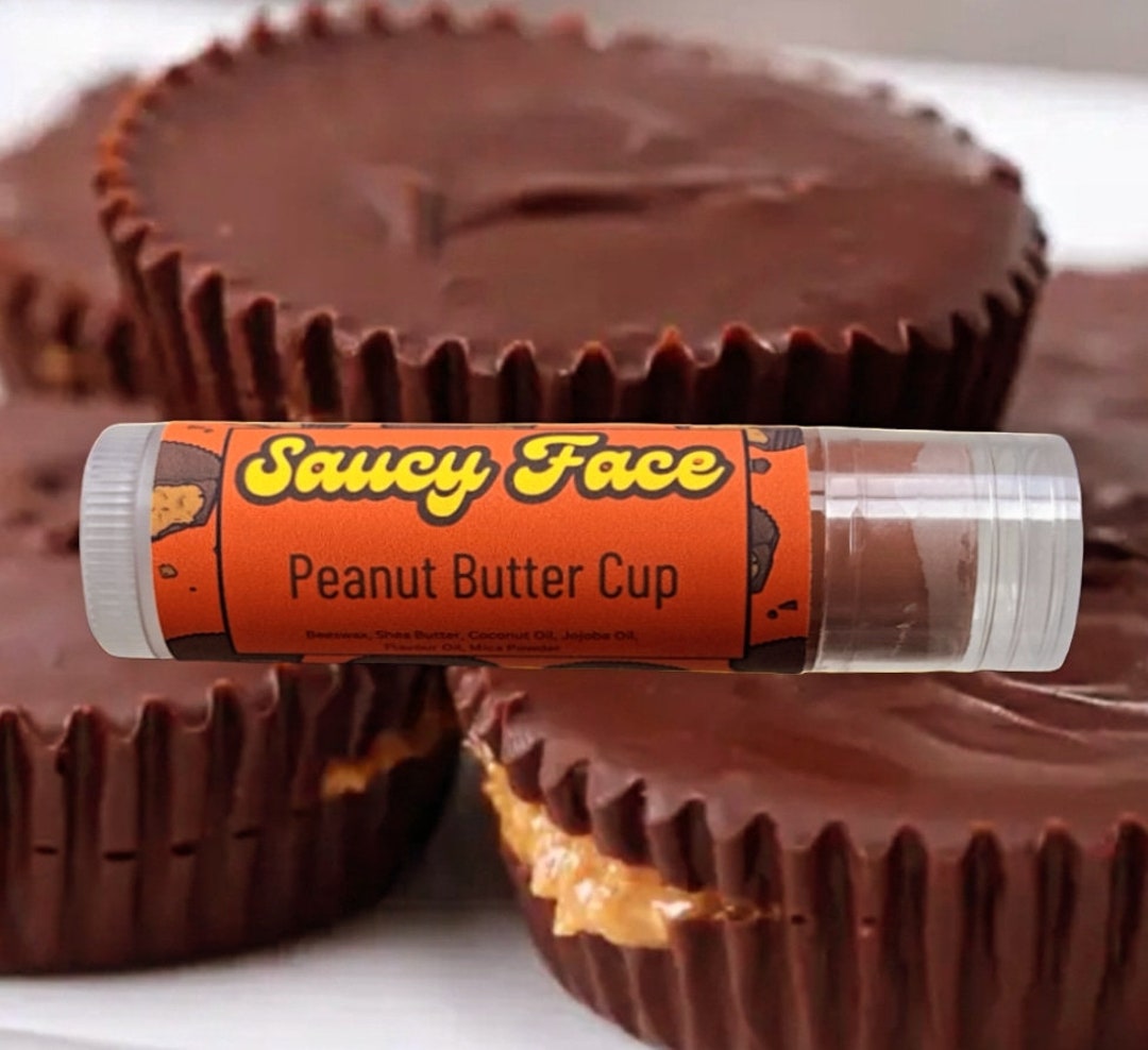 Saucy Face PEANUT BUTTER CUP Tinted Lip Balm - Etsy