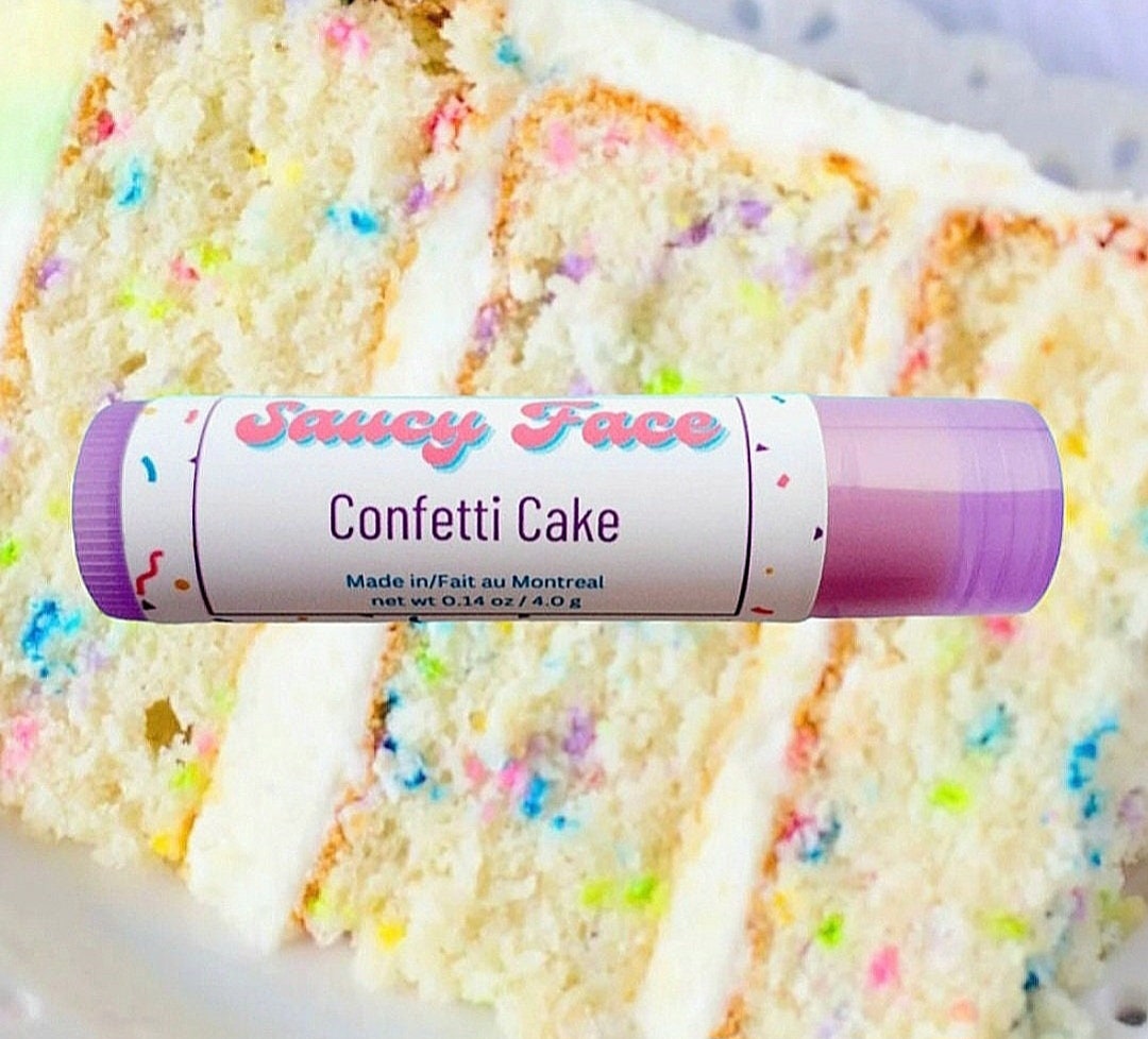 Saucy Face CONFETTI CAKE Lip Balm Lip Gloss - Etsy