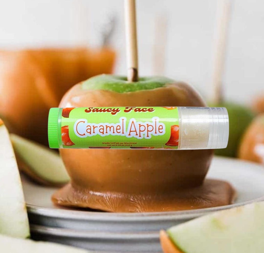 Saucy Face CARAMEL APPLE Lip Balm Lip Gloss - Etsy