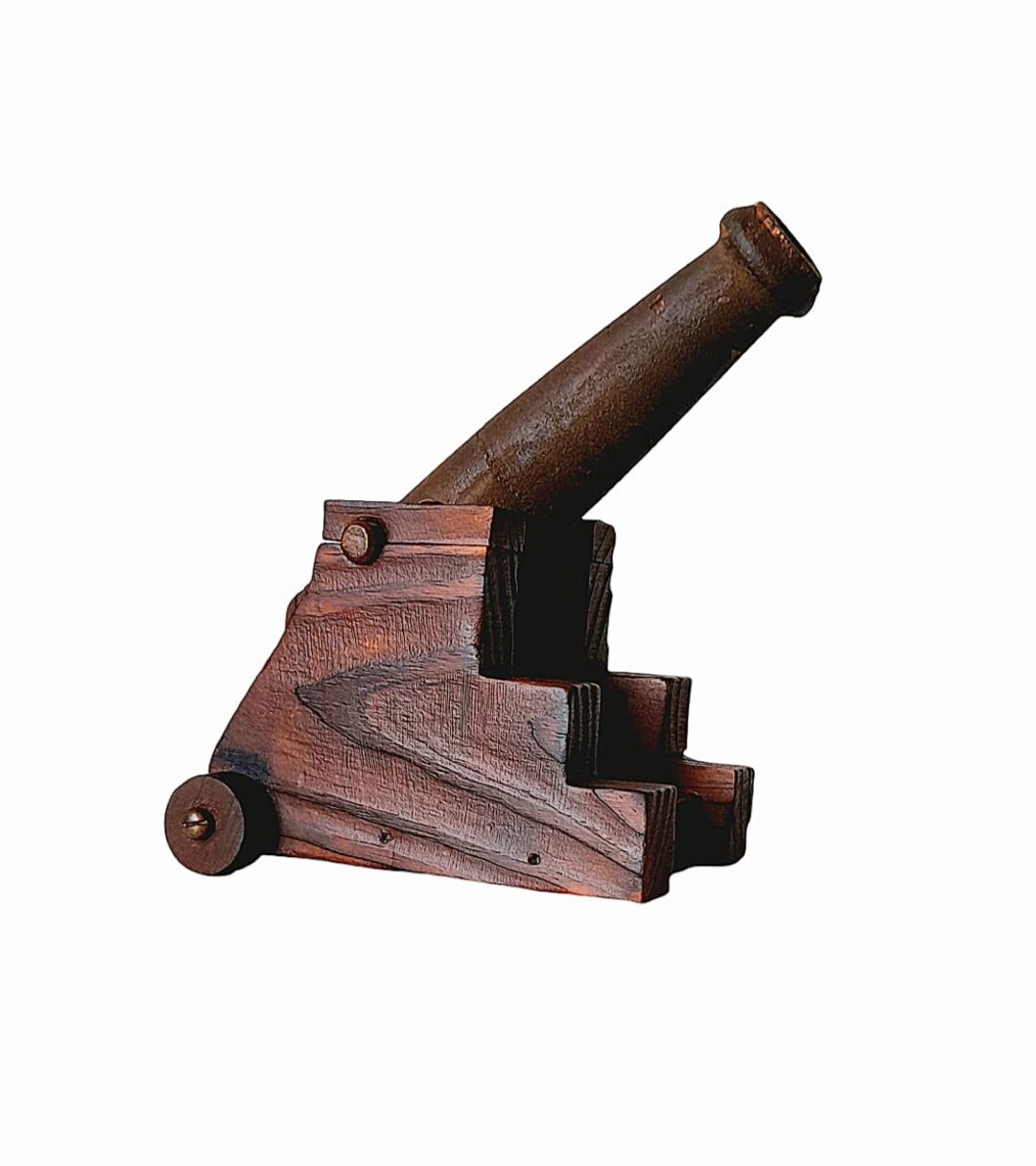Vintage Solid Wood Cannon Toy Figurine Cannon Decor - Etsy