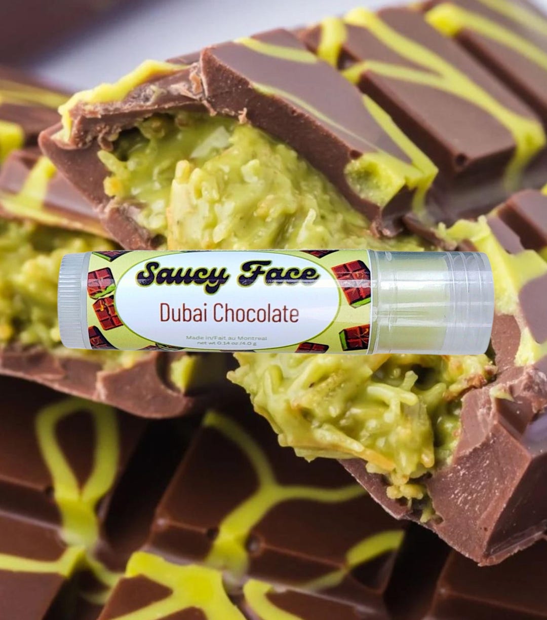 Saucy Face DUBAI CHOCOLATE Tinted Lip Balm - Etsy