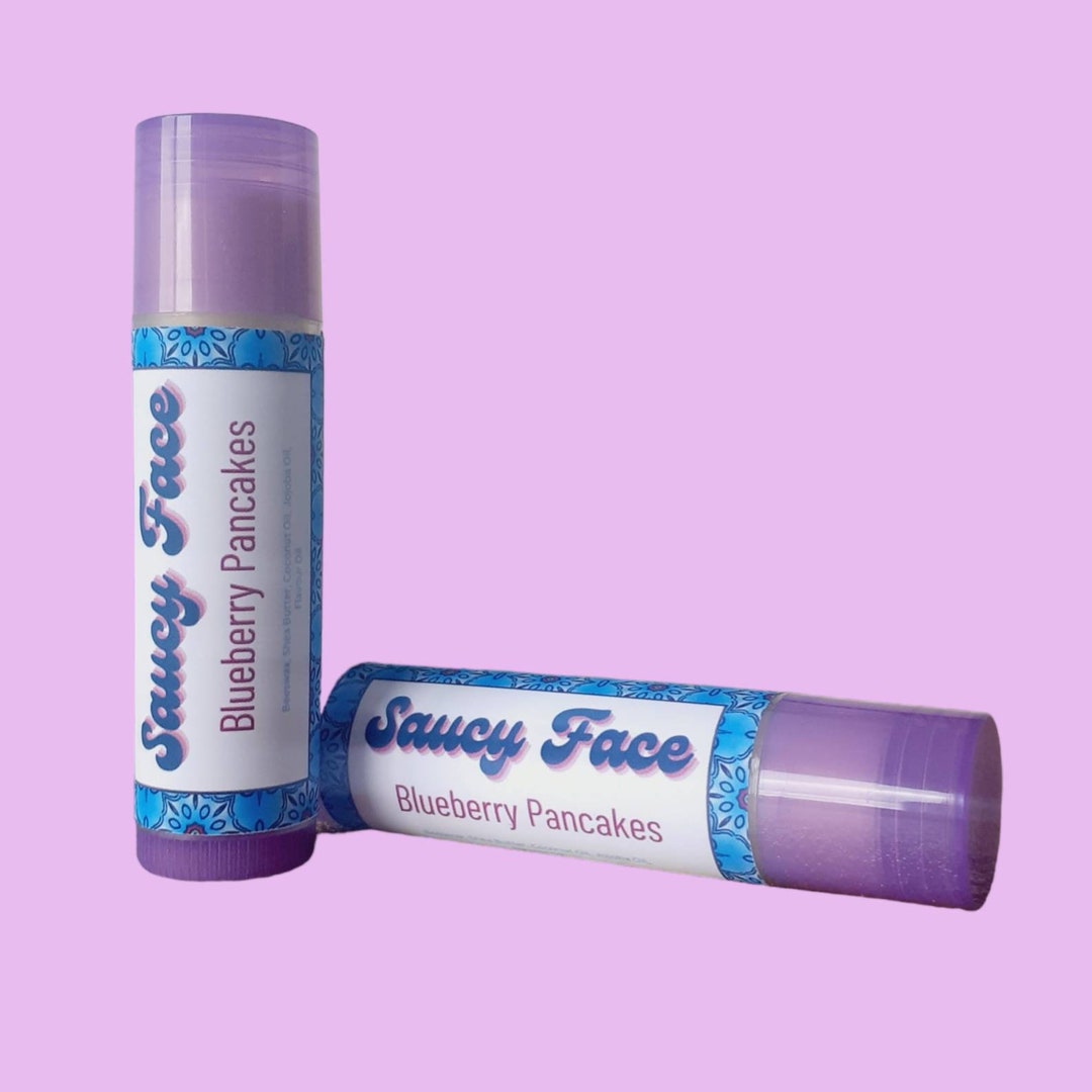 Saucy Face Blueberry Pancakes Lip Balm - Etsy