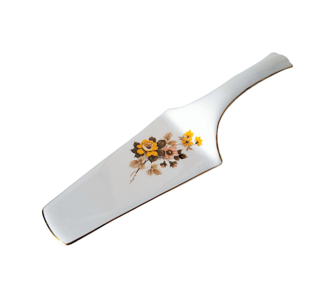 Vintage White Ceramic Porcelain Pie Cake Server - Etsy