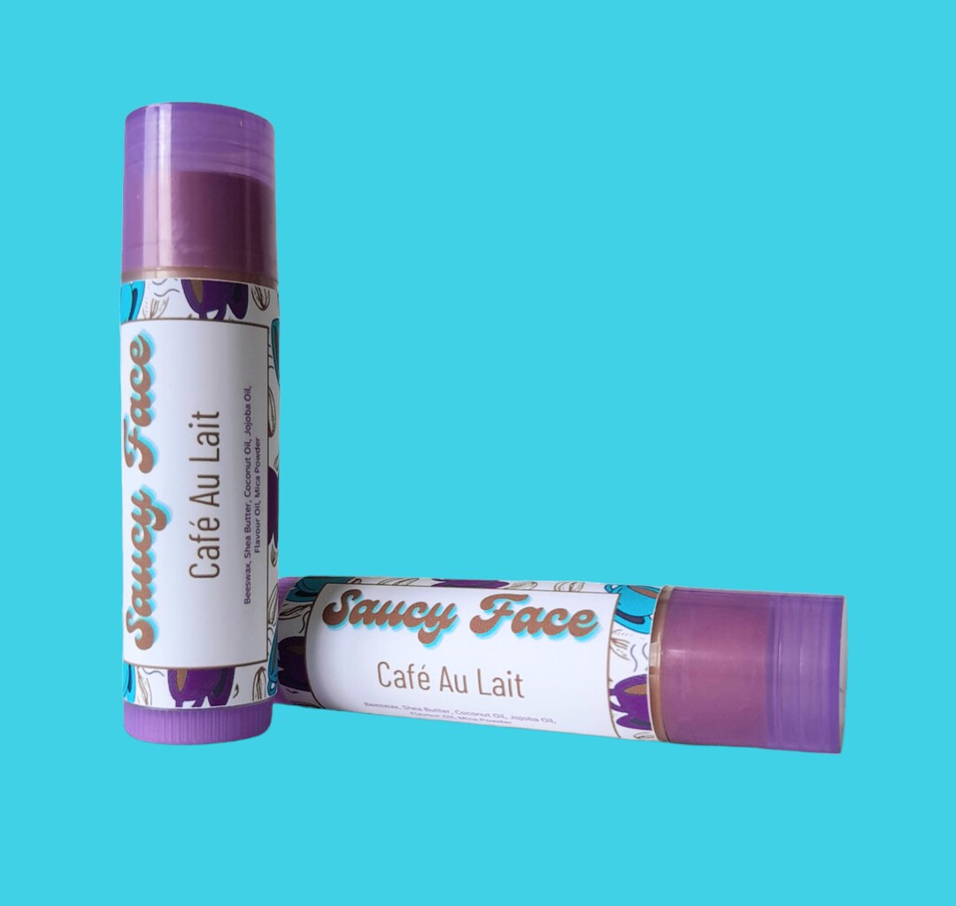 Saucy Face CAFE AU LAIT Tinted Lip Balm - Etsy