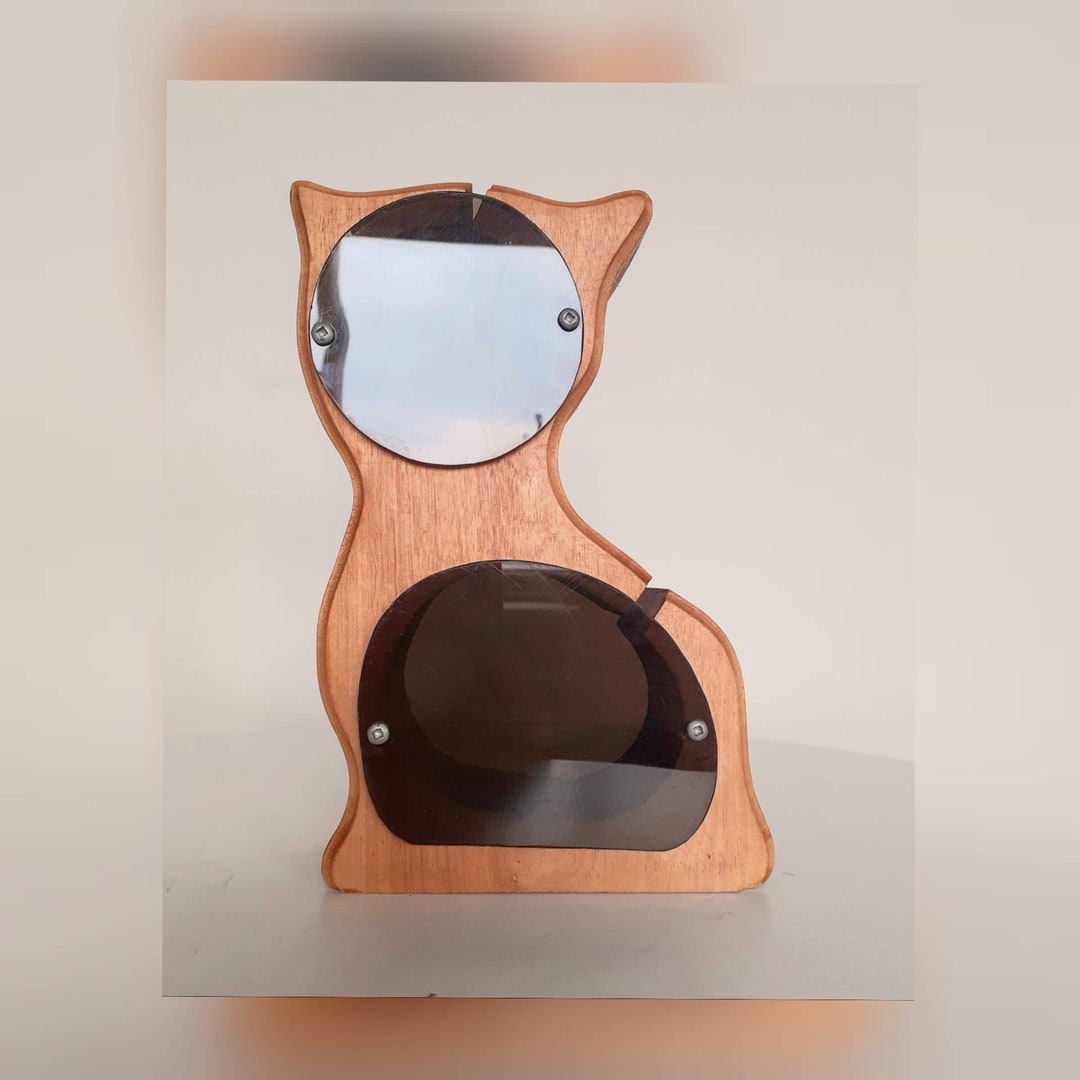 MCM Mid Century Vintage Wood Kitty Bank Cat Piggy Bank - Etsy