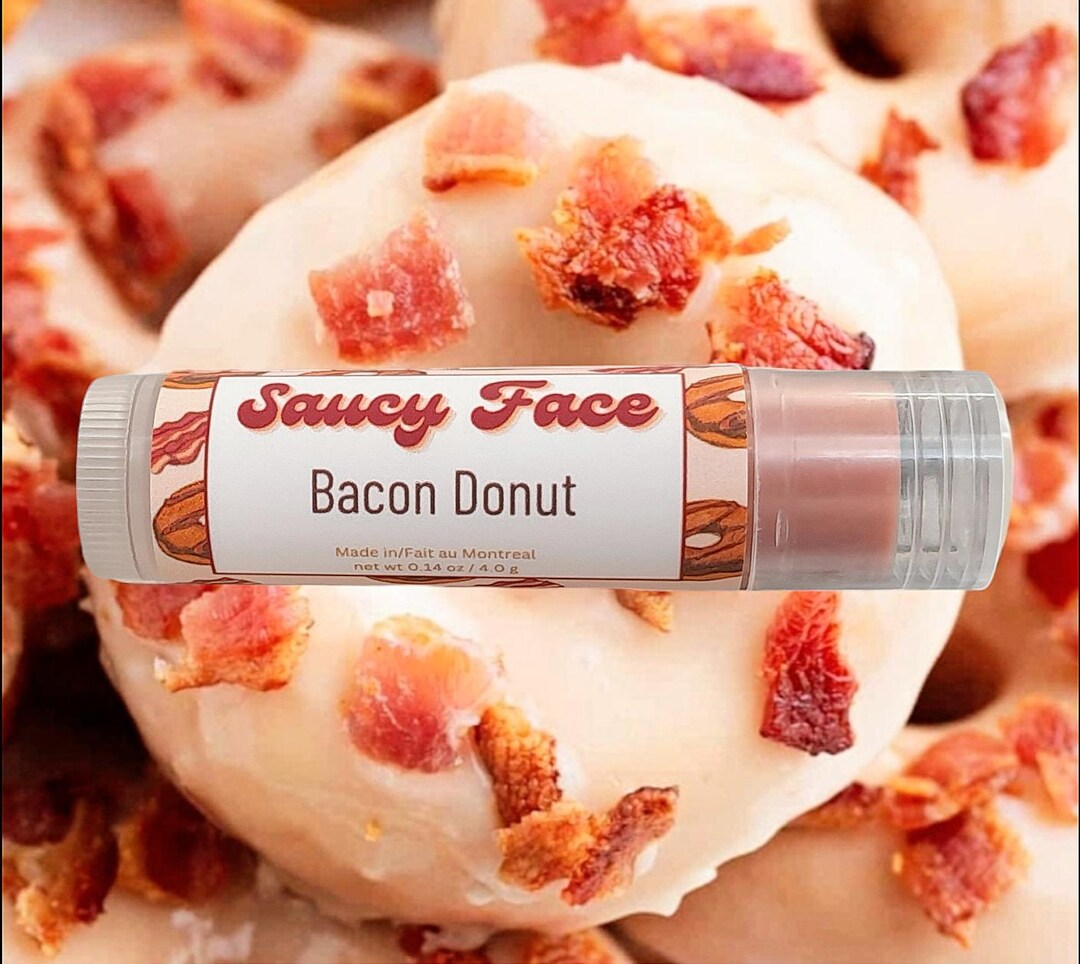 Saucy Face Bacon Donut Lip Balm - Etsy