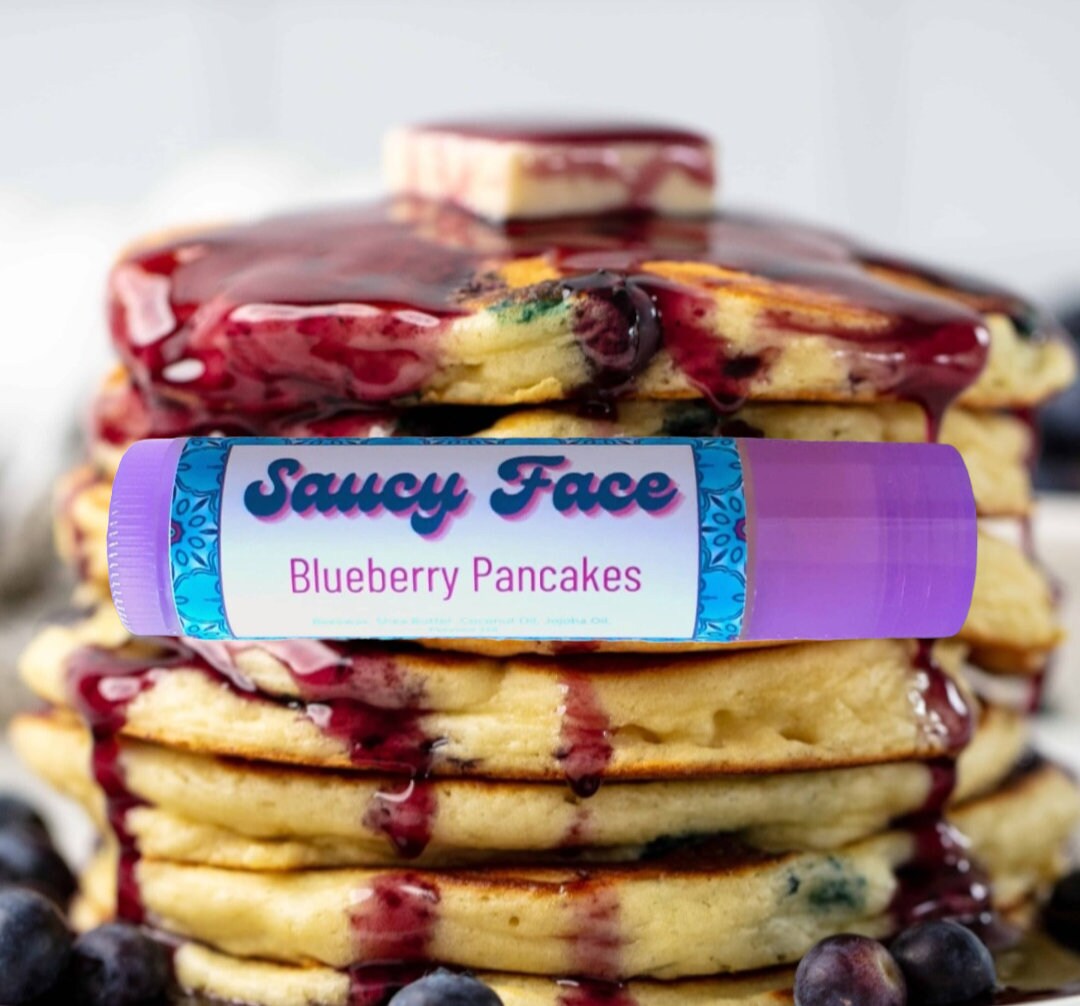 Saucy Face BLUEBERRY PANCAKES Lip Balm - Etsy