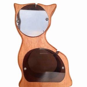 MCM Mid Century Vintage Wood Kitty Bank Cat Piggy Bank - Etsy