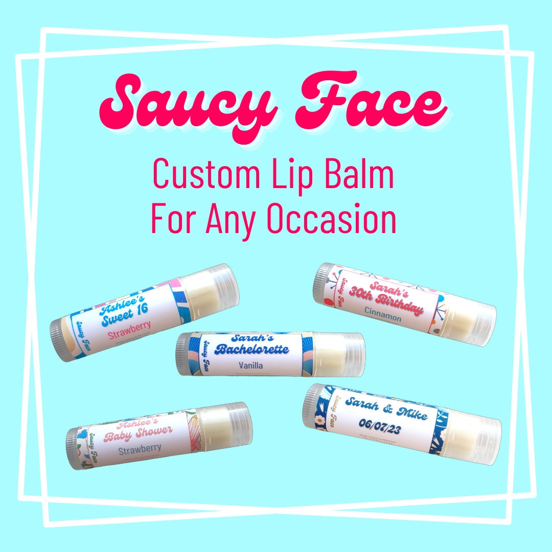 Saucy Face Custom Lip Balm Bundle Set of 10 - Etsy