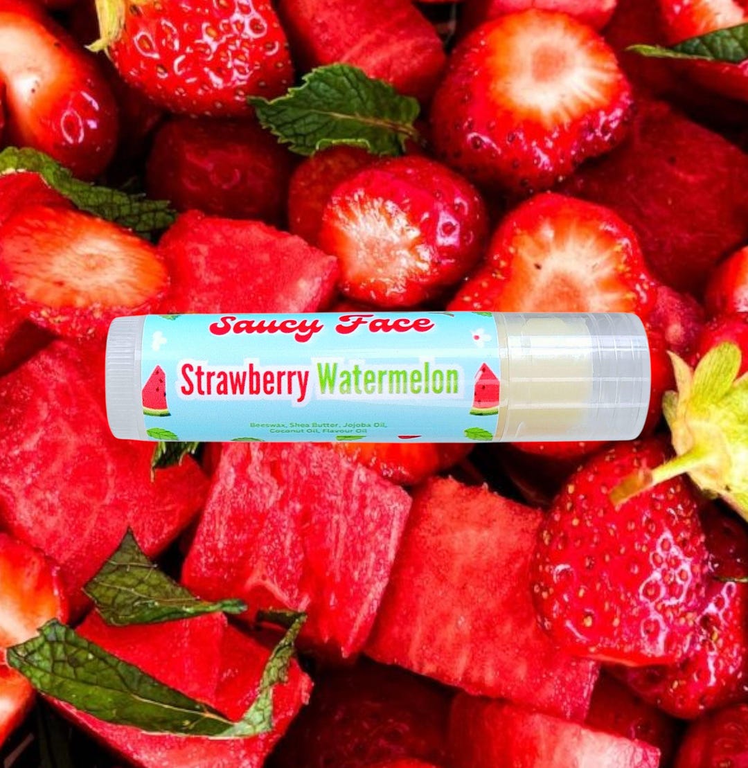 Saucy Face STRAWBERRY WATERMELON Lip Balm - Etsy