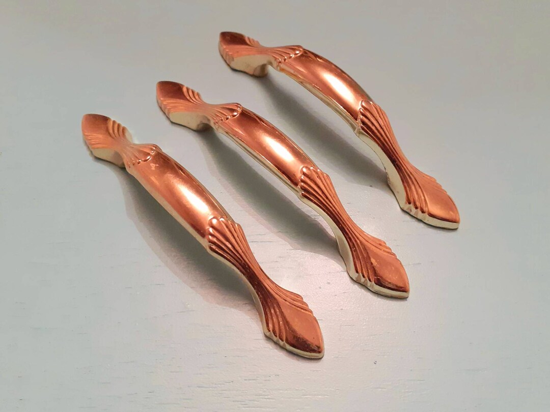 Vintage Gold Plated Handles Hardware - Etsy