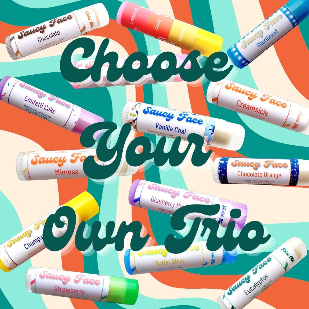Saucy Face Lip Balm Choose Your Own Trio - Etsy