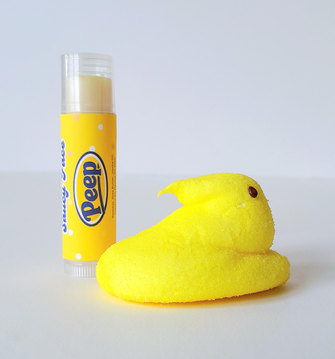 Saucy Face Yellow PEEP Marshmallow Lip Balm Lip Gloss - Etsy