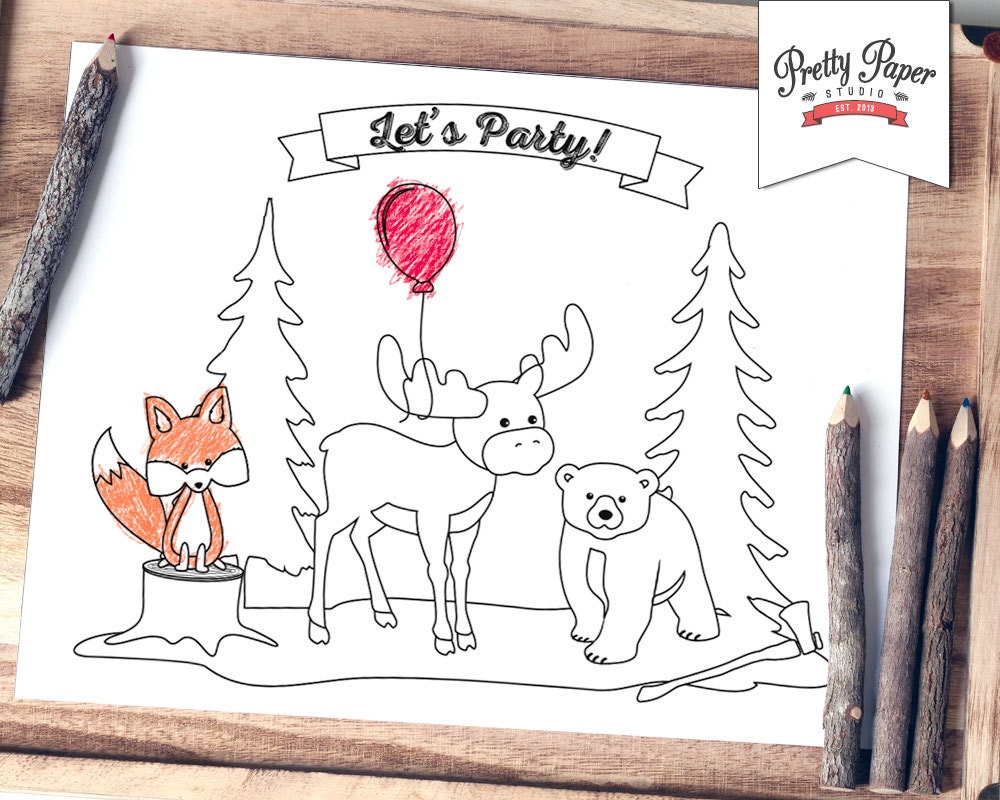 Woodsman Coloring Book Pages