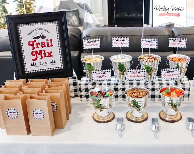 Trail Mix Bar Printable Kit adventure Awaits // INSTANT - Etsy