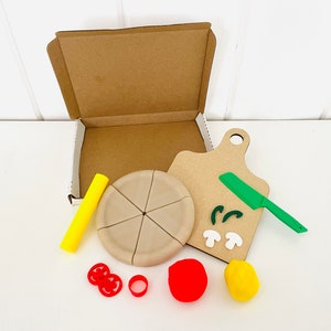 Play Dough Pizza Making Toy, Pretend Play Food Set, Kids Pizza Party ...