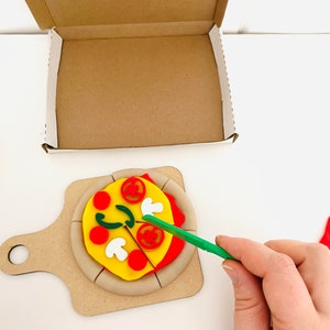Play Dough Pizza Making Toy, Pretend Play Food Set, Kids Pizza Party ...