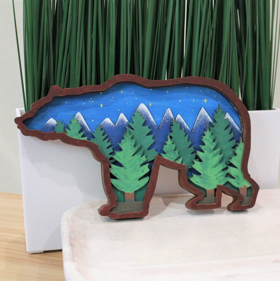 DIY Bear Paint Kit, Wood, Ready to Paint, Make Your Own Activity ...