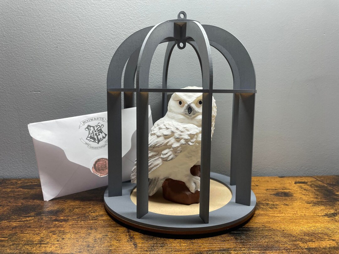 DIY 3D Wizard Owl and Cage, Magical Owl, Fantasy Art, Model Painting ...