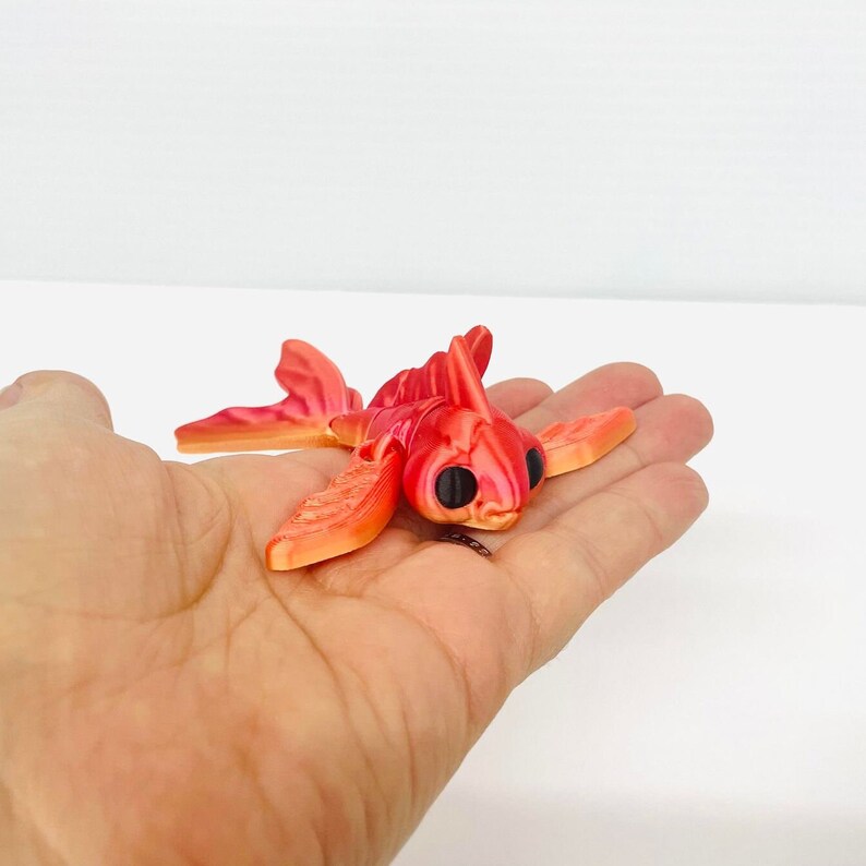 3D Printed Goldfish, Aquarium Fish, Articulated Koi Fish, Fidget Animal ...