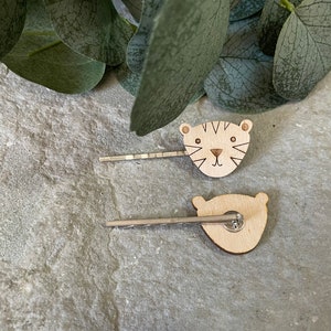 Tiger Hair Pin, Hair Pin, Wild Cat Hair Clip, Hair Accessories, Tabby ...