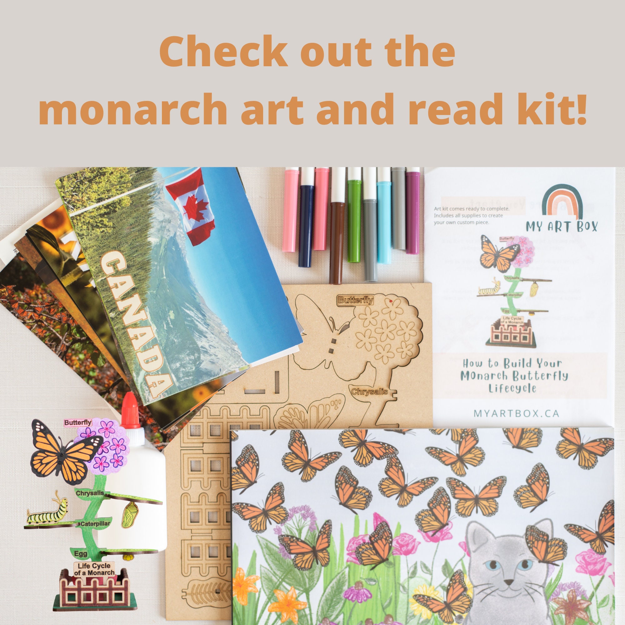 DIY 3D Monarch Butterfly Lifecycle Kit Egg Caterpillar - Etsy