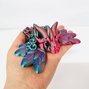 3D Printed Trumpet Winged Dragon, Choose Your Colour, Articulated ...