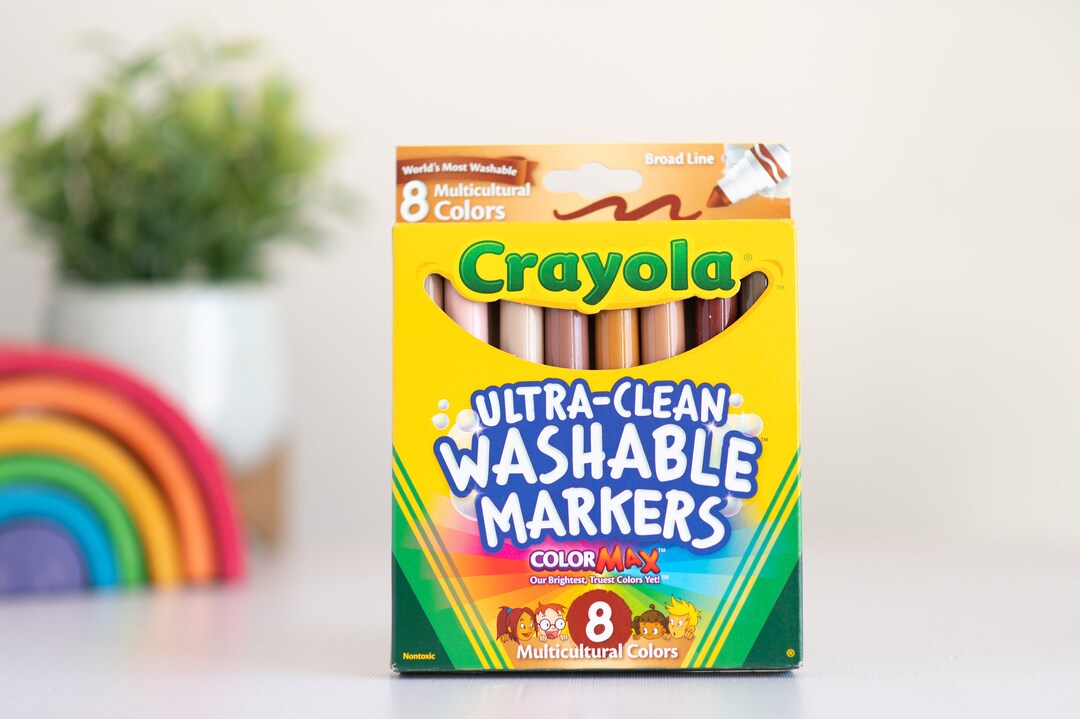 Crayola 8CT Multicultural Colours Markers , Colours of the World, Skin ...