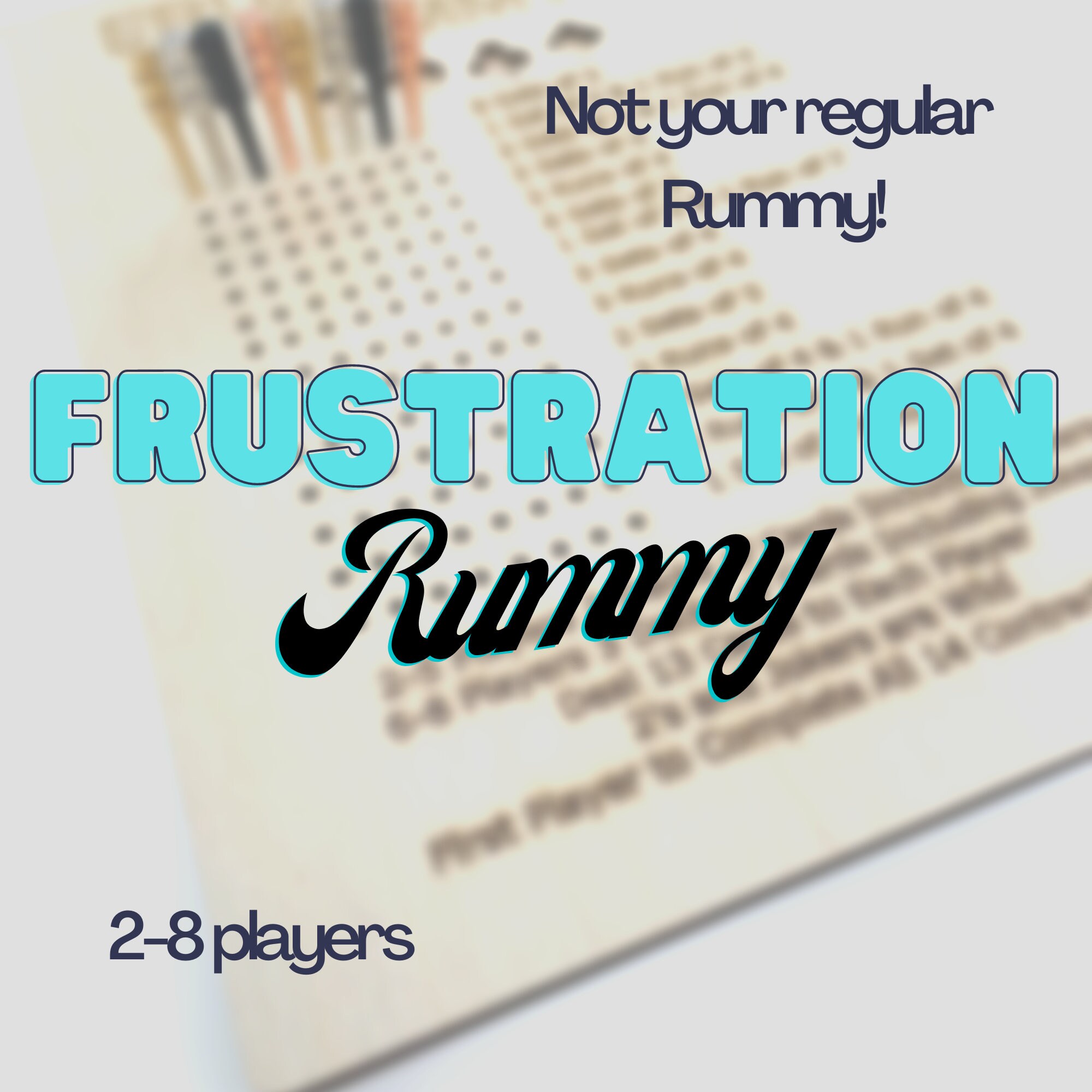 Frustration Rummy Game Night Rummy Card Game Housewarming - Etsy