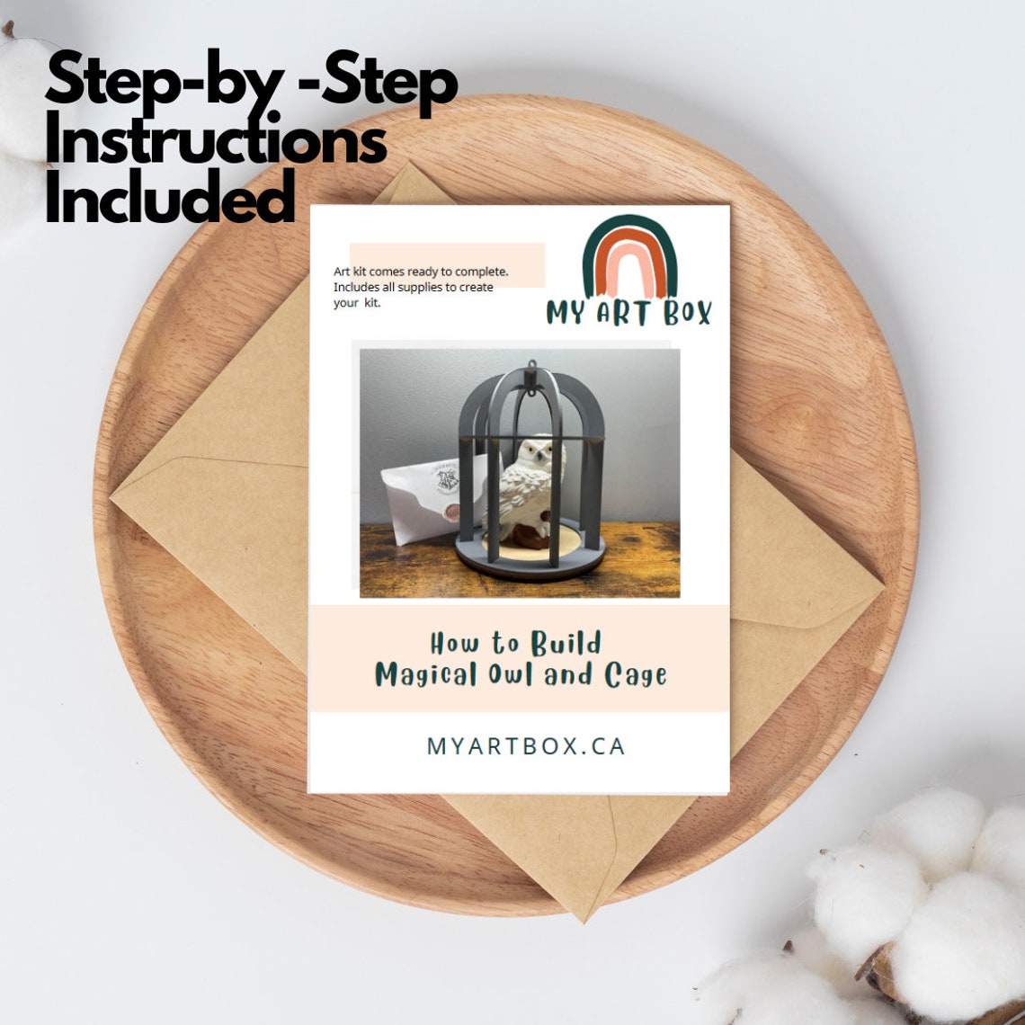 DIY 3D Wizard Owl and Cage, Magical Owl, Fantasy Art, Model Painting ...