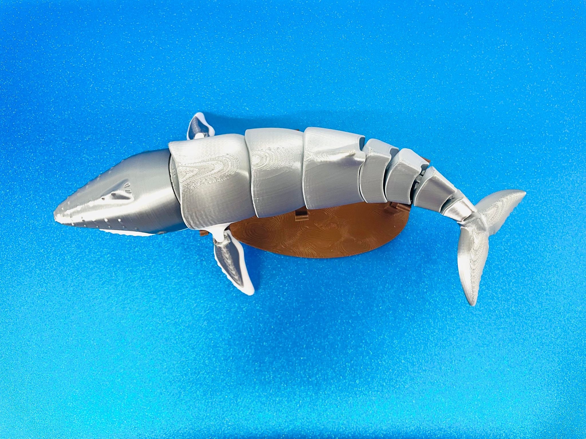 3D Printed Articulated Humpback Whale With Display Stand, Articulated ...