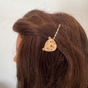 Tiger Hair Pin, Hair Pin, Wild Cat Hair Clip, Hair Accessories, Tabby ...