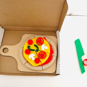 Play Dough Pizza Making Toy, Pretend Play Food Set, Kids Pizza Party ...