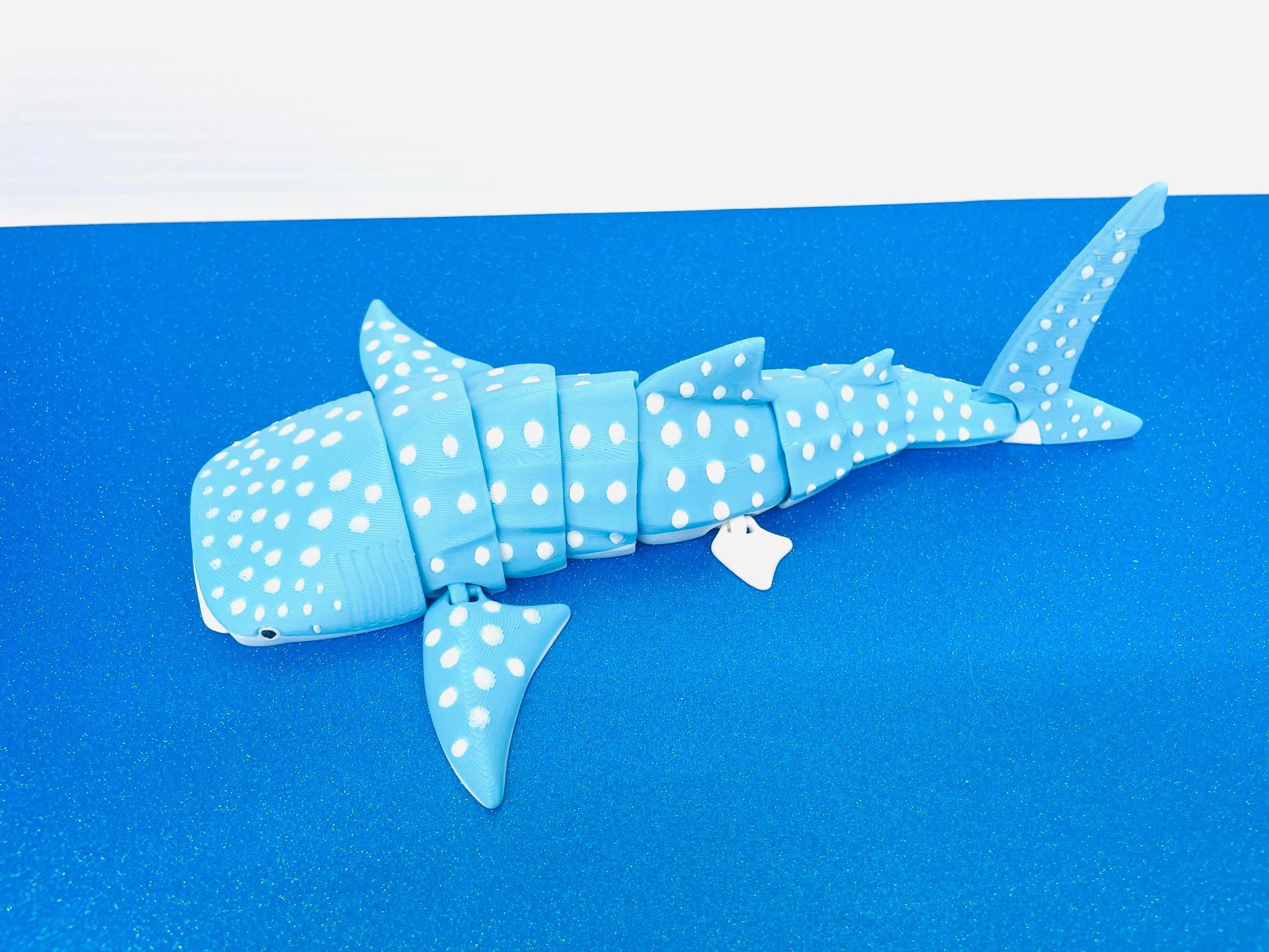 3D Printed Articulated Whale Shark With Display Stand, Articulated ...