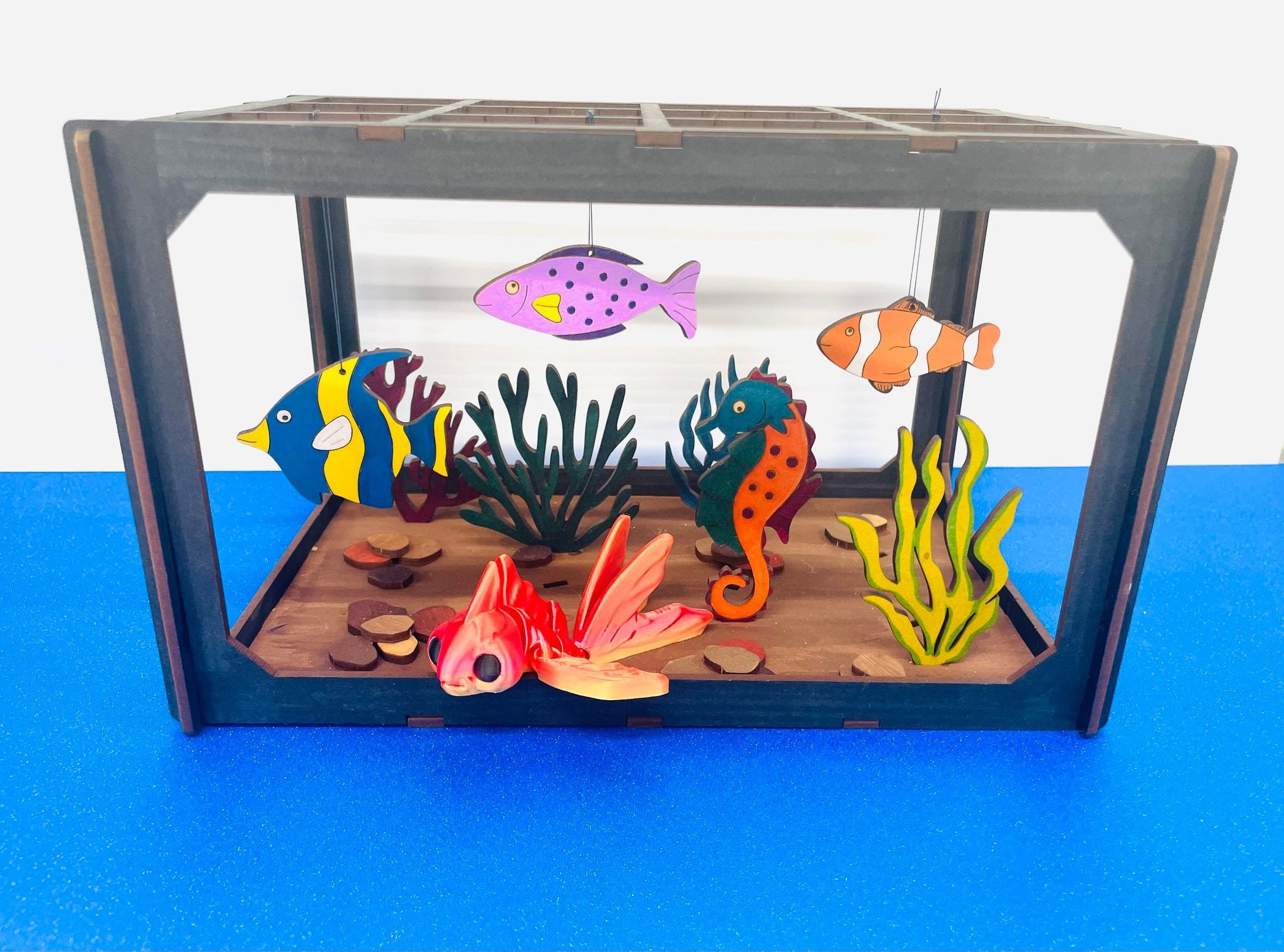 3D Printed Goldfish, Aquarium Fish, Articulated Koi Fish, Fidget Animal ...