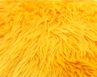 Eden YELLOW Shaggy Long Pile Soft Faux Fur Fabric for Fursuit - Etsy